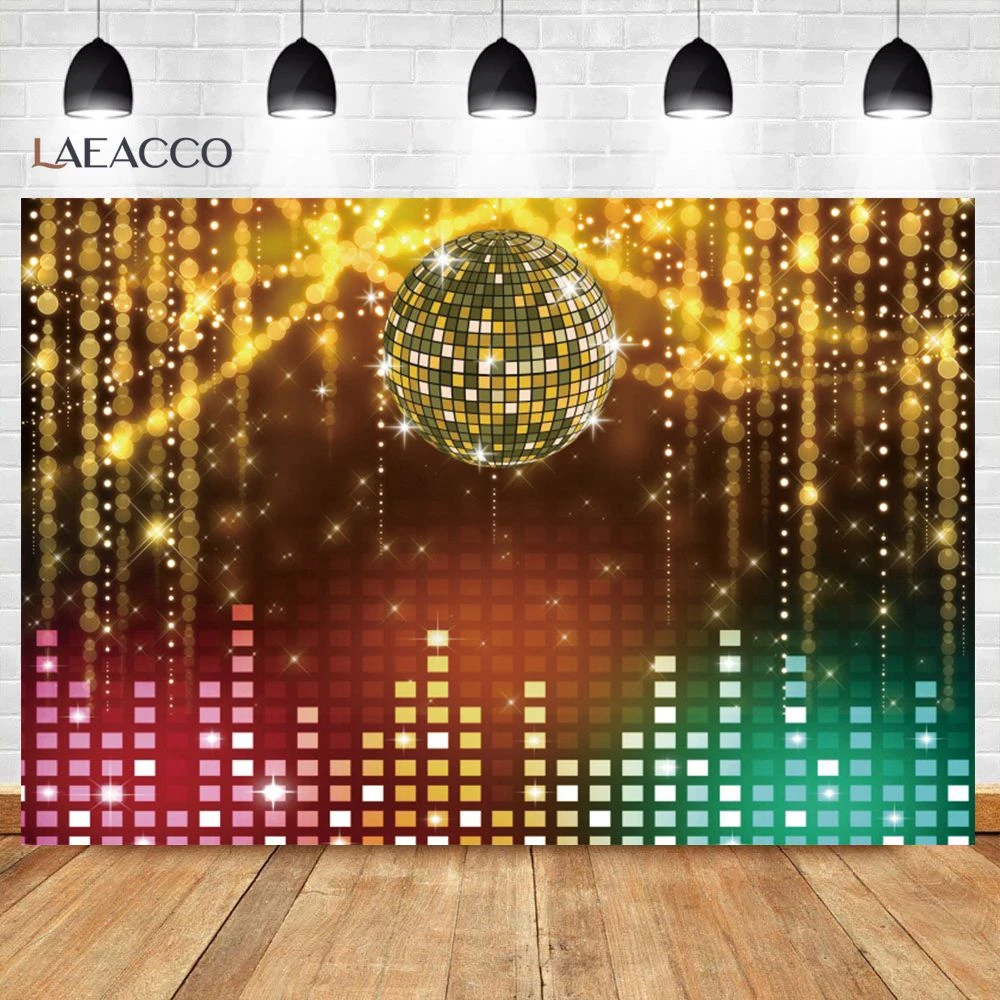 Shiny Gold String Dots Disco Birthday Carnival Party Ball Stage ...