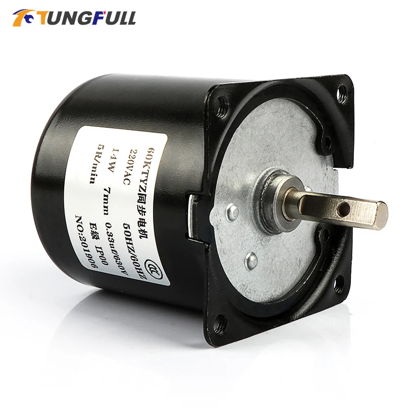 Micro motor para engrenagem, 220v ac 14w, 60ktyz 50hz, ímã permanente, motor síncrono de baixa ...