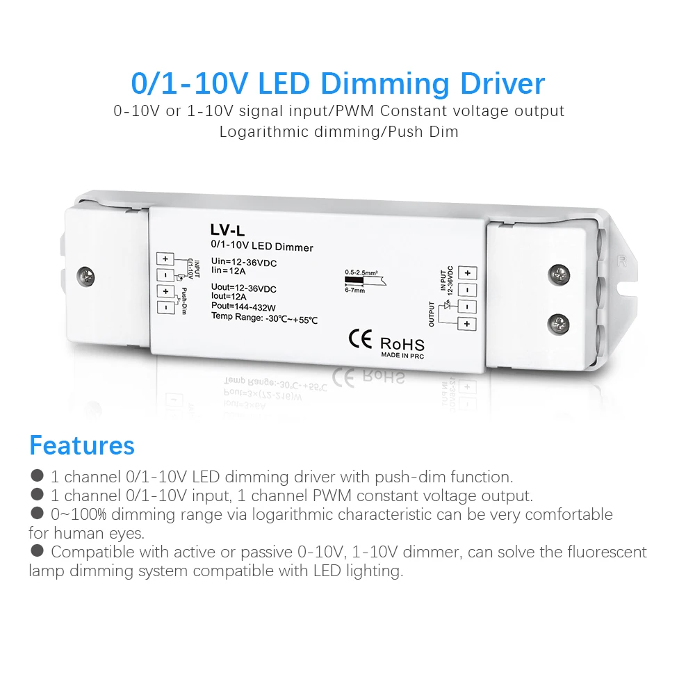 Constant Voltage Led Driver Push | Dc Dc Led Dimming Driver | Led Driver 36v 0-10v - Dimmers ...