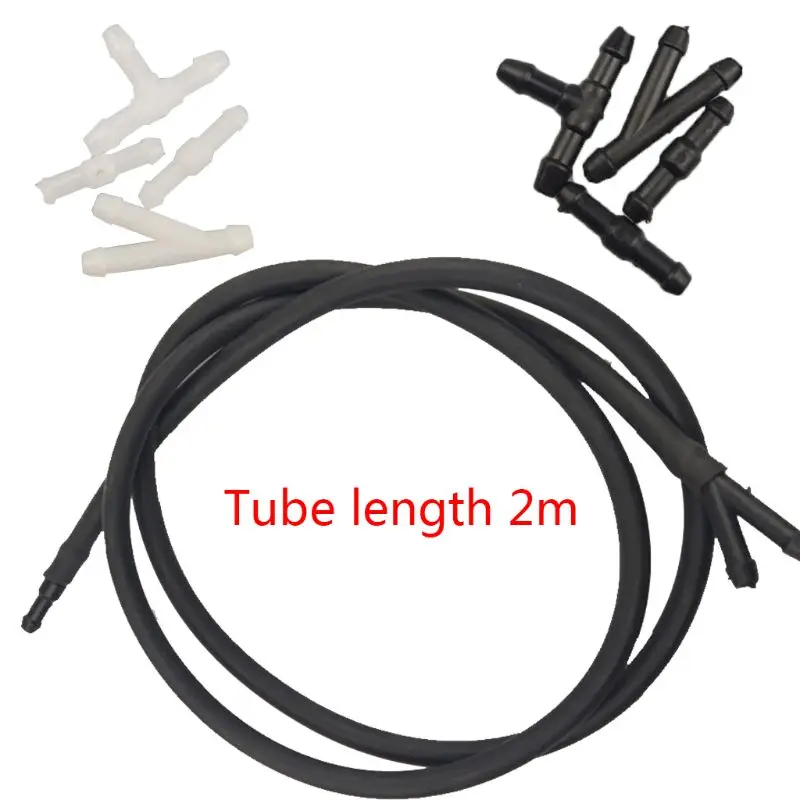 5pcs/Set Universal Car Windshield Washer Nozzle Fluid Water Hose Tube ...