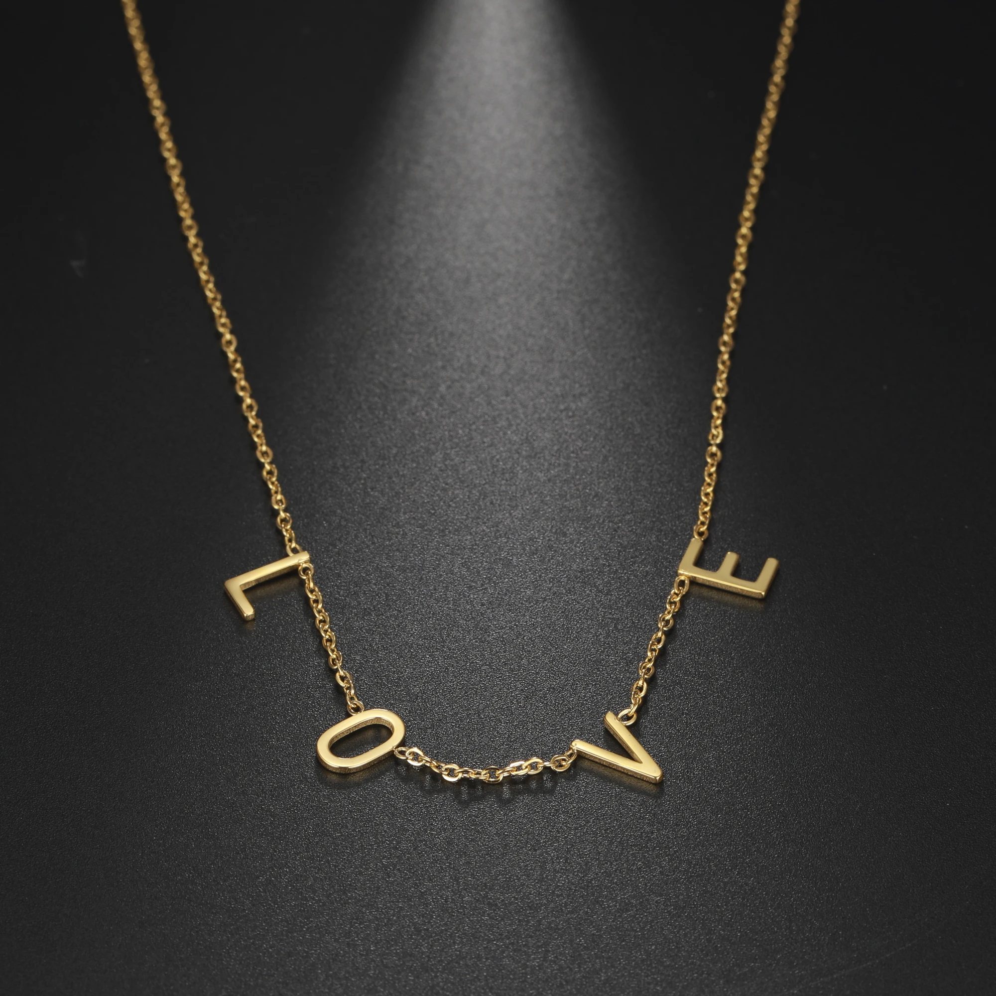 Cazador-Personalized-Custom-Initial-Letter-Necklaces-Customized-Choker ...