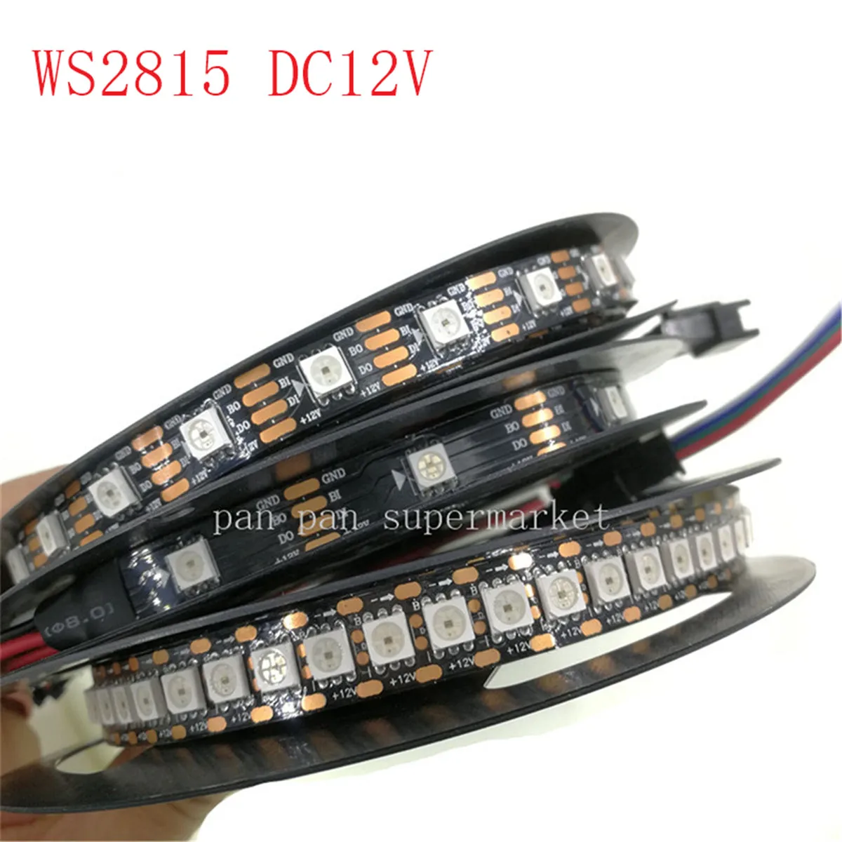 WS2815 DC12V (WS2812B/WS2813) พิกเซล LED RGB Strip Light แอดเดรสแอดเดรส ...