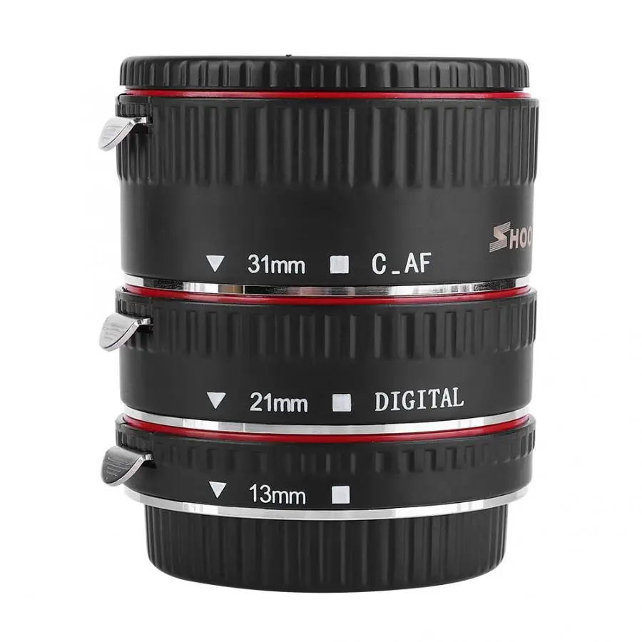 SHOOT Auto Focus Macro Extension Tube Ring for Canon EOS EF EF S Lens ...