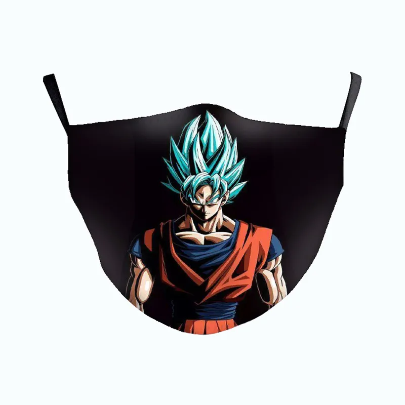 Anime Dragon Ball Son Goku, Kakarotto, Gotenks, Gogeta Cosplay Face ...