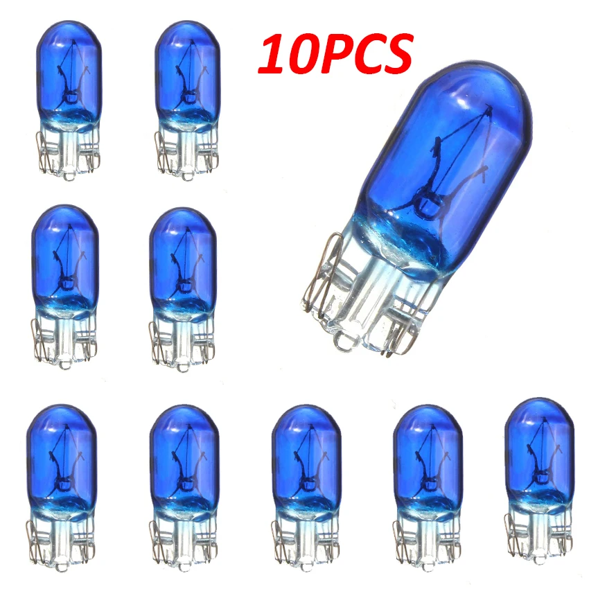 10pcs Car T10 Halogen w5w 194 168 Wedges 12V 5W Xexon Signal Lamp 6000K ...