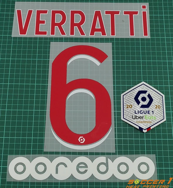 2020-21 NEYMAR JR #10 MBAPPE #7 SET Nomor Nama Rumah PATCH