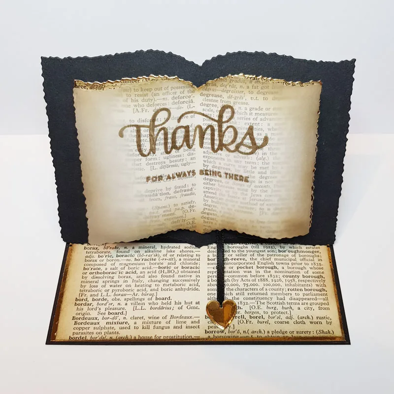 Large cutting dies Torn edge book Scrapbook Cardmaking PaperCraft ...