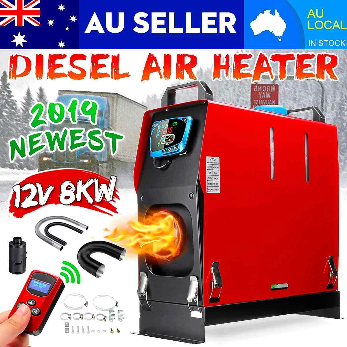 All In One 8000W Air diesels Heater 8KW 12V One Hole Car Heater For ...