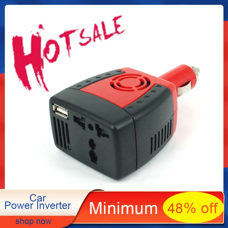 150w Car Power Inverter Cigarette Lighter Car Charger Usb 12v Dc To ...