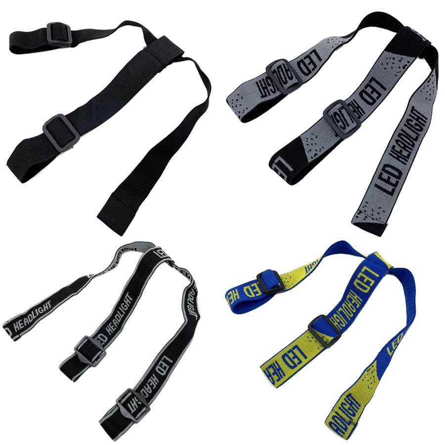 Universal Adjustable Head Lamp Strap High Elasticity Frontal Headband ...