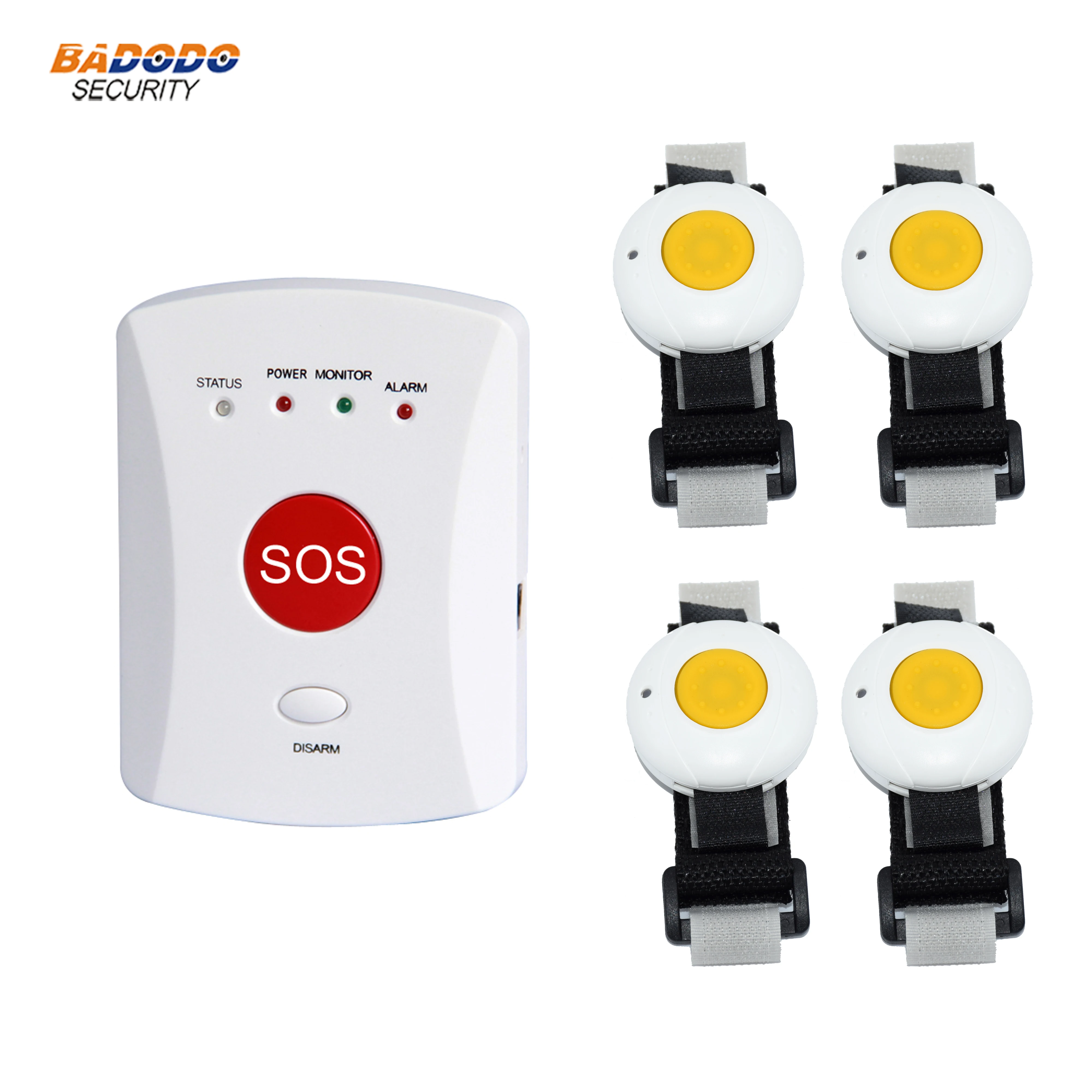 GSM SMS Home Alarm SOS ผู้สูงอายุฉุกเฉินปลุกด้วย Sos Panic ปุ่ม|alarm ...