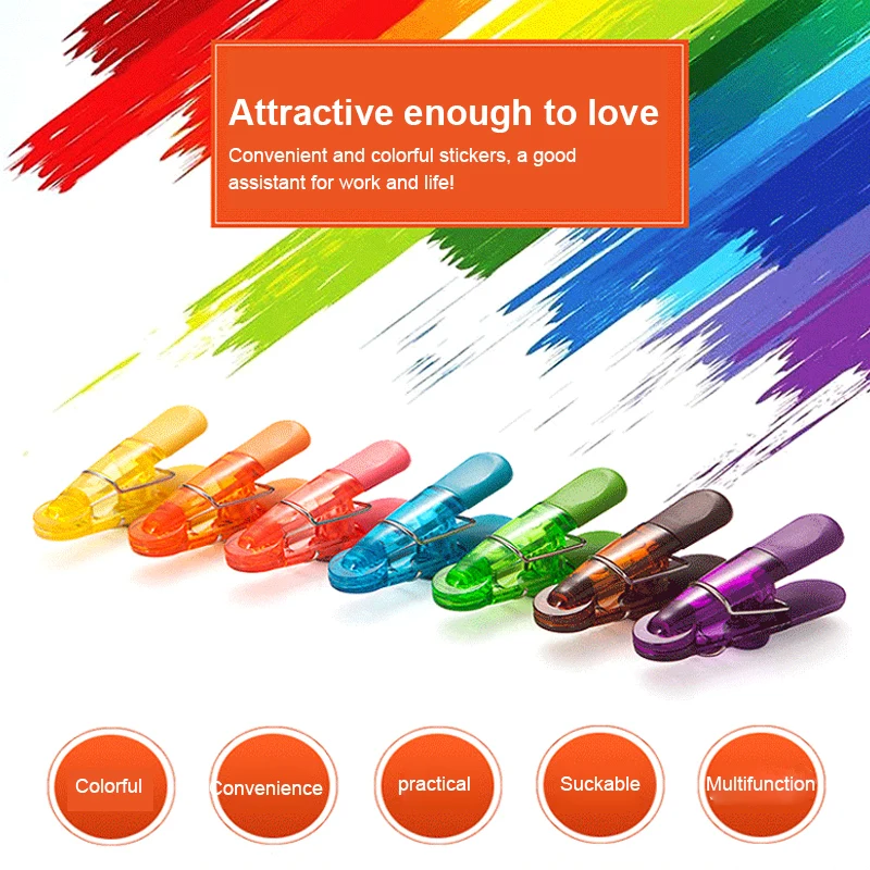 Pince à linge,Clip de scellage en plastique, 7 pièces, Clip magnétique ...