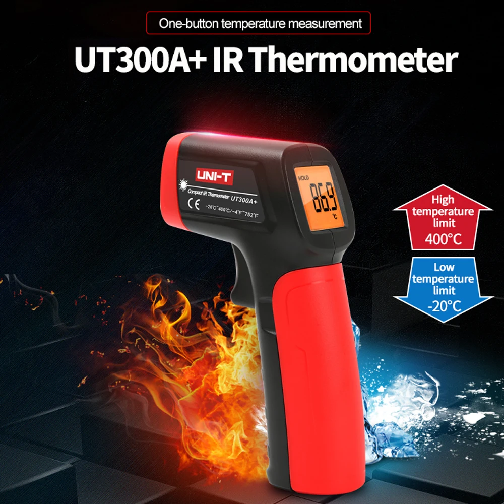 UNI-T-UT300A-Infrared-Thermometer-20-400-C-Non-Contact-Industrial ...