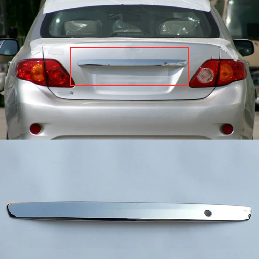 Stainless-Steel-Car-Rear-Trunk-Door-Upper-Decoration-Trim-Strip-Styling ...