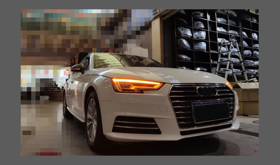 AKD Car Styling for A4 B9 Headlights 2017-2020 A4L RS4 Headlight DRL Hid Head Lamp LED Projector ...