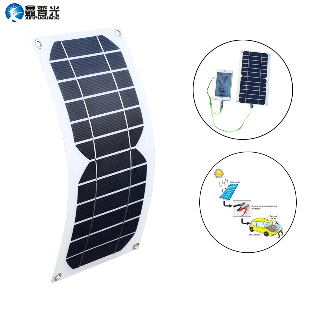 mini-solar-panel-5w-6v-12v-solar-cell-5v-USB-phone-charger-for-power ...