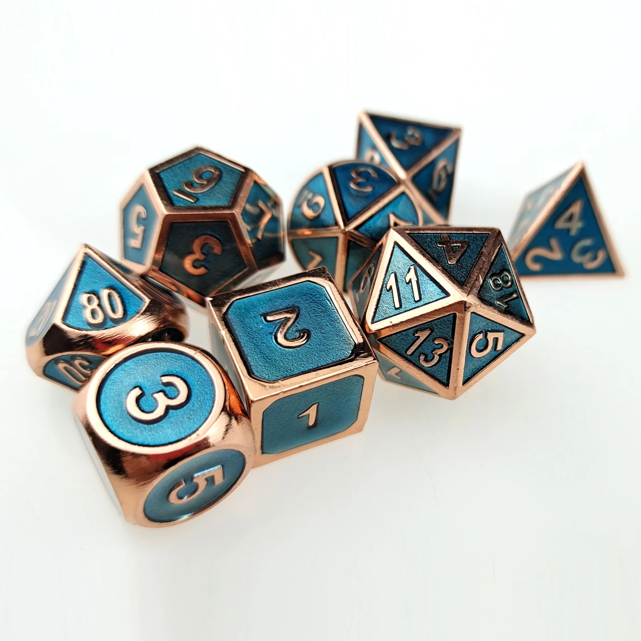 Dados DND de Metal Super pesado, juego de 8 dados D & D para juegos de ...