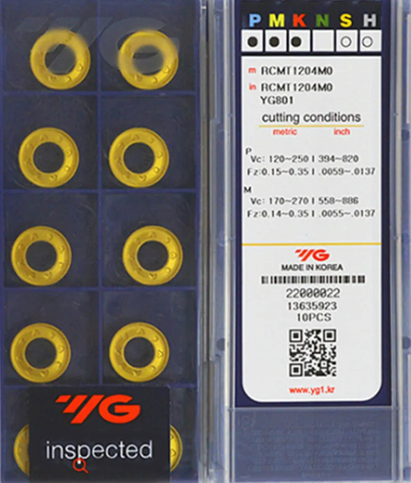 RCMT0602-RCMT0803-RCMT10T3-RCMT1204-MO-YG801-100-original-YG-1-Carbide ...