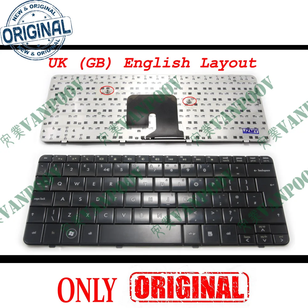 Genuine New Notebook Laptop Keyboard For Hp Pavilion Dv2 Dv2-1000 Black ...