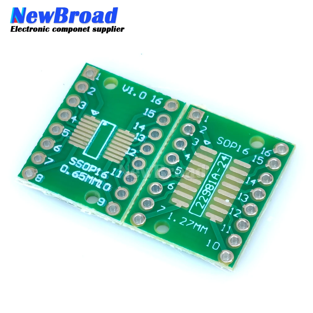 10PCS-TSSOP16-SSOP16-SOP-16-SOP16-to-DIP16-Transfer-Board-DIP-Pin-Board ...