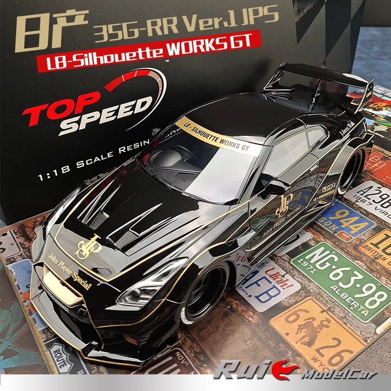 TopSpeed 1:18 닛산 GTR35 Ver.1 JPS LB Silhouette JDM 한정판 수집가 판 금속 다이 캐스트 모델 장난감 선물|다이캐스트 & 장난감 차 ...