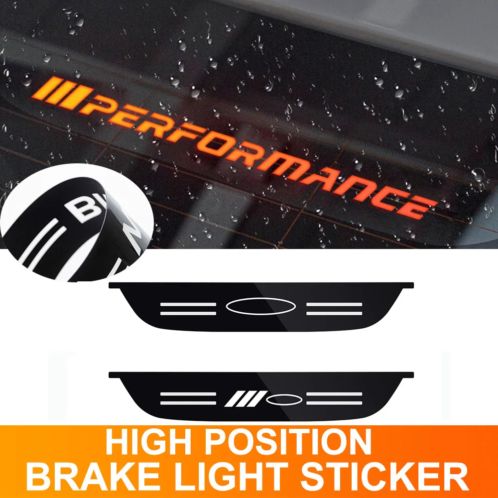 1pcs Car Brake Light Stickers For BMW M Performance E90 E92 F30 G20 G28 1pcs Car Brake Light Stickers For BMW M Performance E90 E92 F30 G20 G28