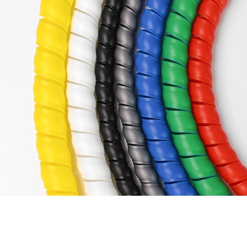 Câble - fil - gaine,Manchon de câble enroulé en spirale coloré,câblage ...
