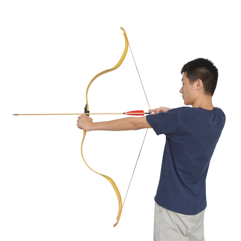 20lbs Archery Traditional Recurve Bow And Arrow Set Fiberglass Arrow ...
