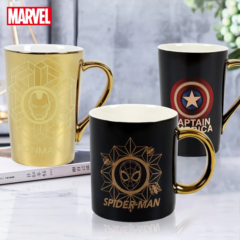300ml Disney Mug Marvel Ceramic Cup Spider Man Water Cup Coffee Cup ...