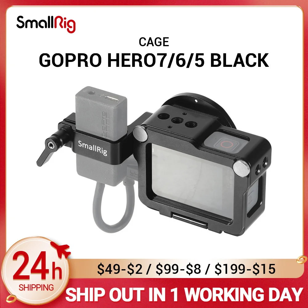 SmallRig-Action-Camera-Vlogging-Cage-for-GoPro-HERO-7-6-5-Black-For ...