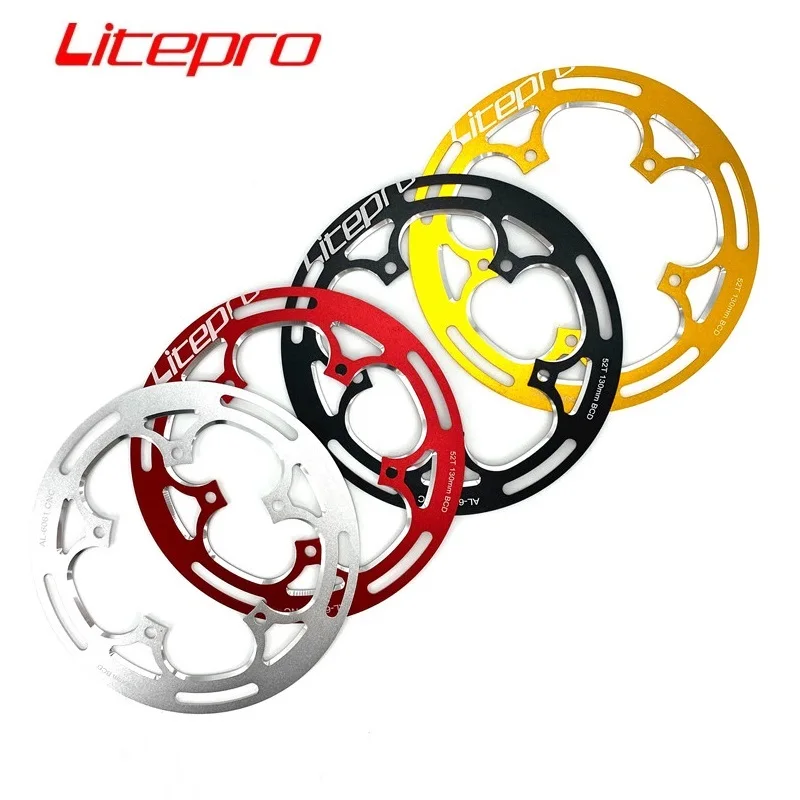 Litepro-Folding-Bike-130BCD-Chainring-Covering-54T-52T-Chainwheel ...