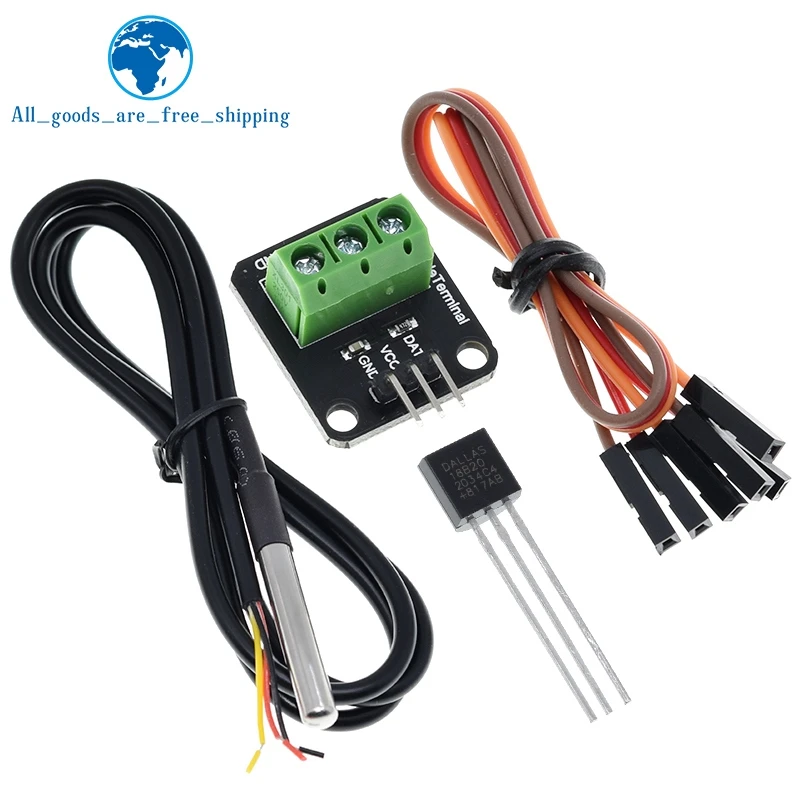 DS18b20 Waterproof 100cm Temperature Sensors Temperature Transmitter ...