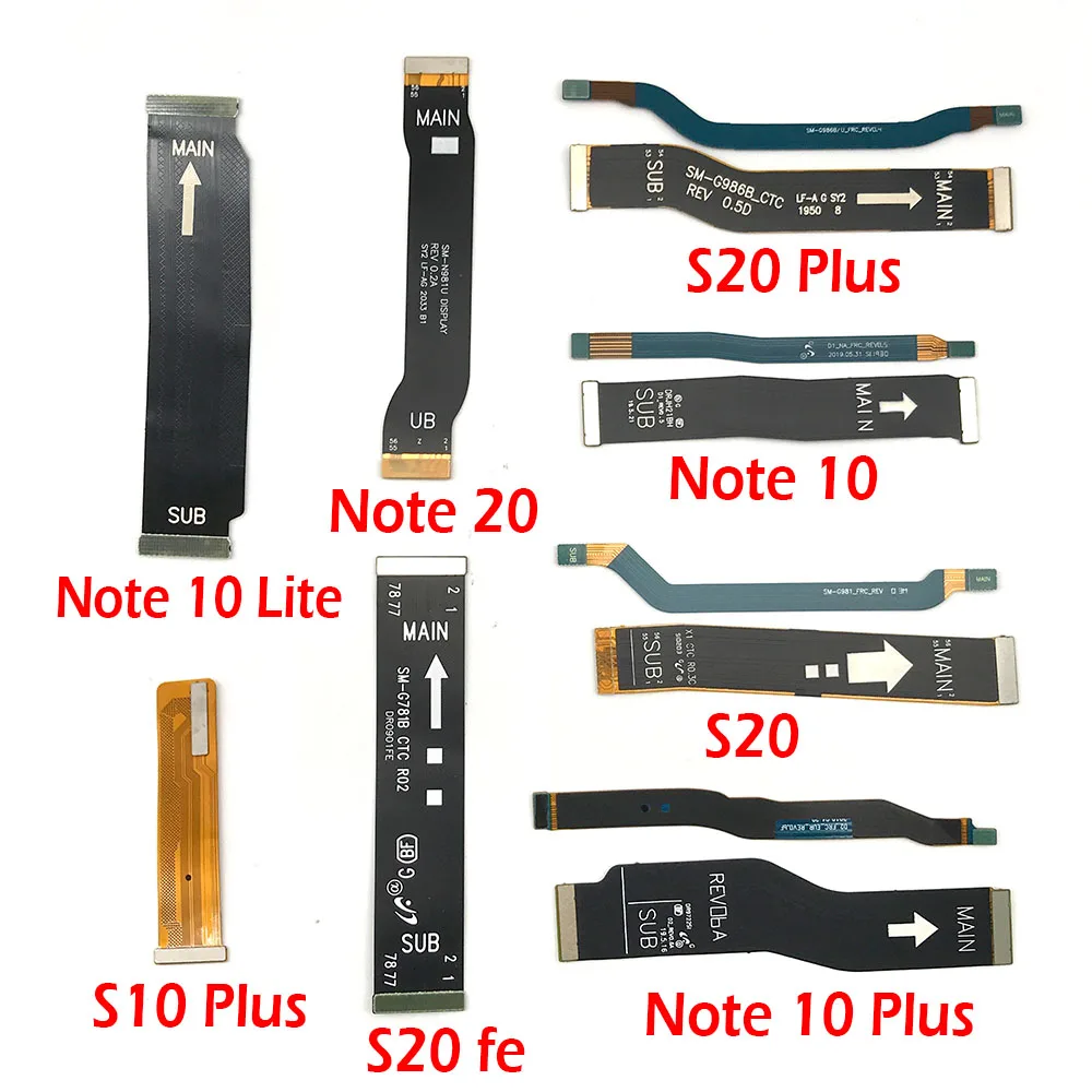 Main Board Motherboard LCD Flex Cable For Samsung Note 10 Lite Note 20 ...