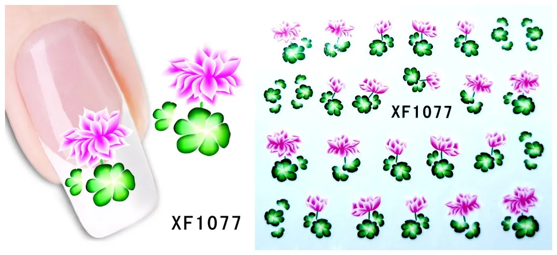 20 Designs Water Decals Slider Watermark Nail Sticker Decoration Wraps ...