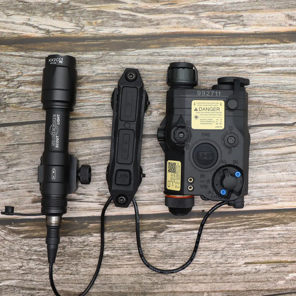 Tactical Weapon Flashlight Torch Dual Function Tape Switch for PEQ-15 ...