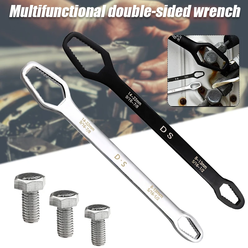 Universal Double Sided Wrench Chromium Vanadium Self-tightening ...