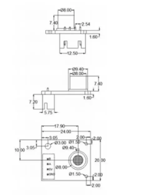 ZP07-MP503 공기 품질 VOC 가스 센서 (ZP07-MP503 Air Quality VOC Sensor)