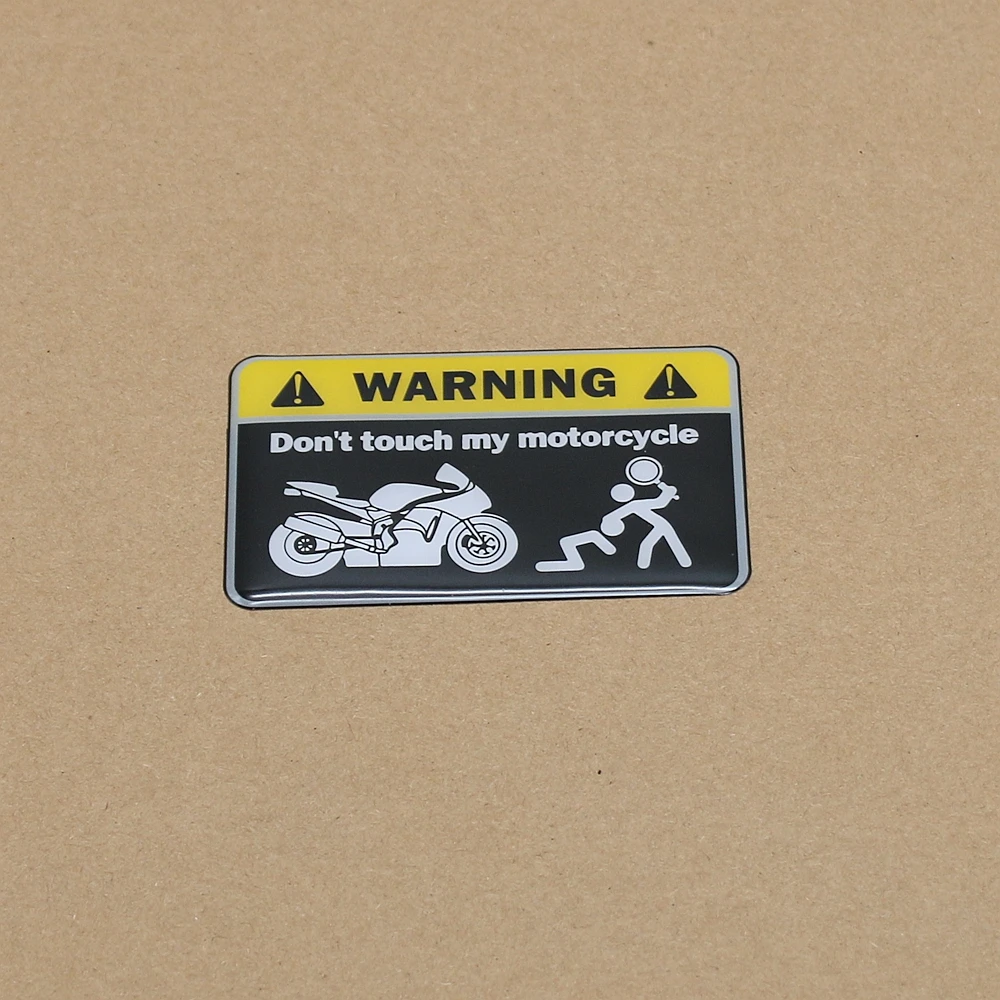 DONT TOUCH MY BIKE 3D Waterproof Motorcycle Warning Sticker Fuel Tank ...