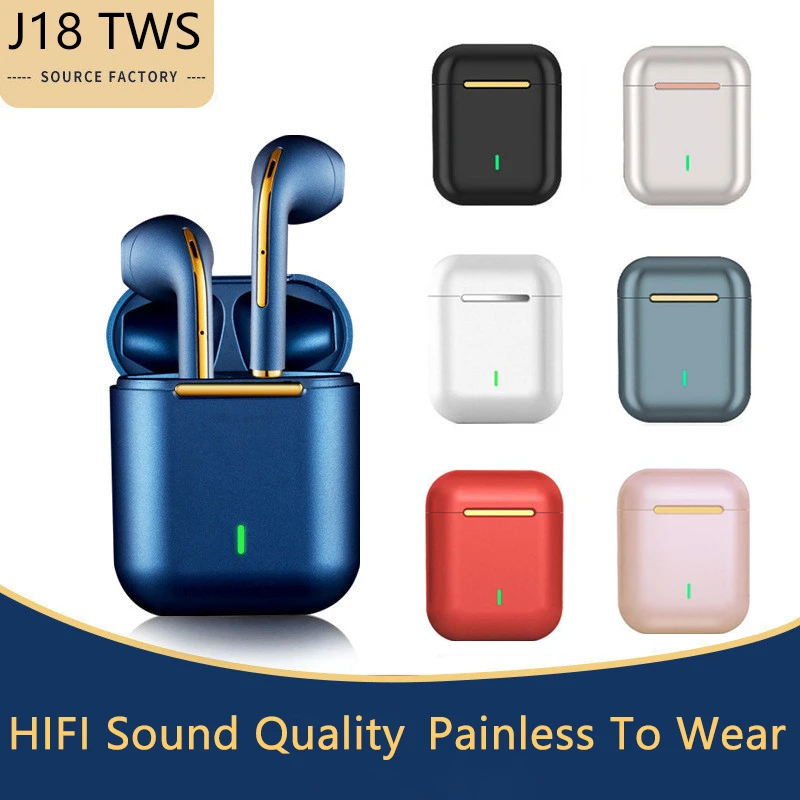 J18 Tws Wireless Headphones Bluetooth 5.0 True Stereo Sport Game ...