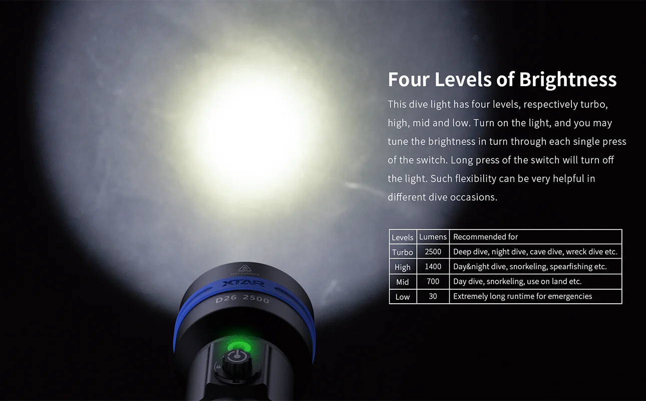 DIVE XTAR LIGHT D26 2500 LED - nimfomane.com