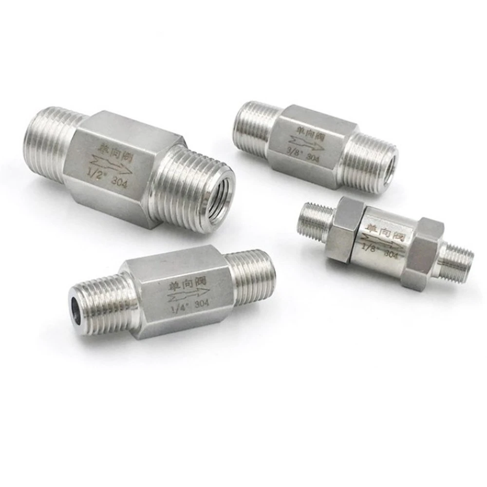 1/8" 1/4" 3/8" 1/2" 3/4 BSP Equal Male Check Valve Non Return One Way ...