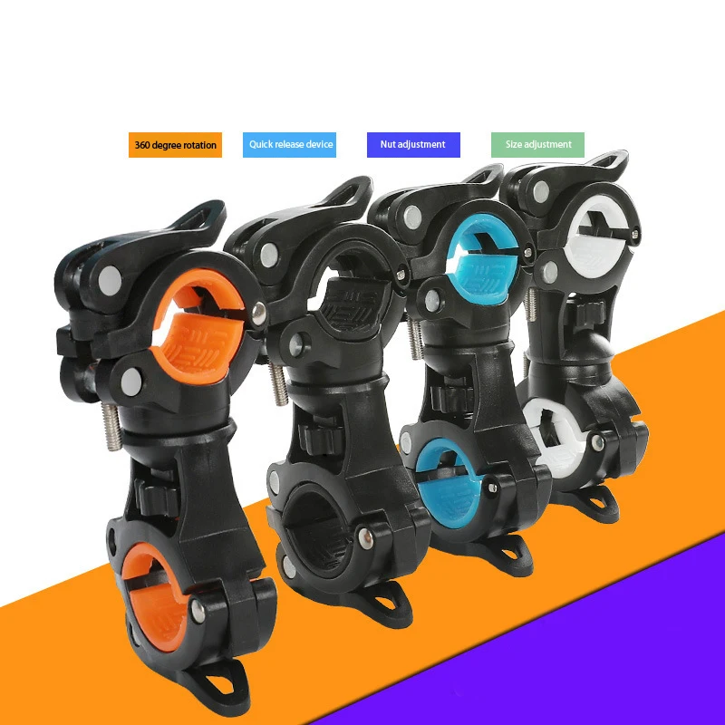 2021-New-Bicycle-Light-Bracket-Bike-Lamp-Holder-LED-Torch-Headlight ...