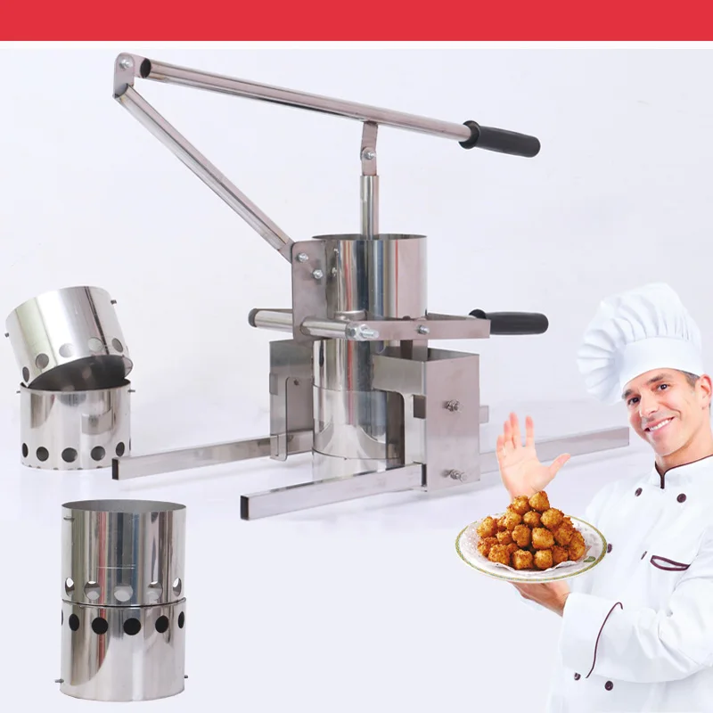 Popular-commercial-hand-pressure-fish-ball-forming-machine-manual ...