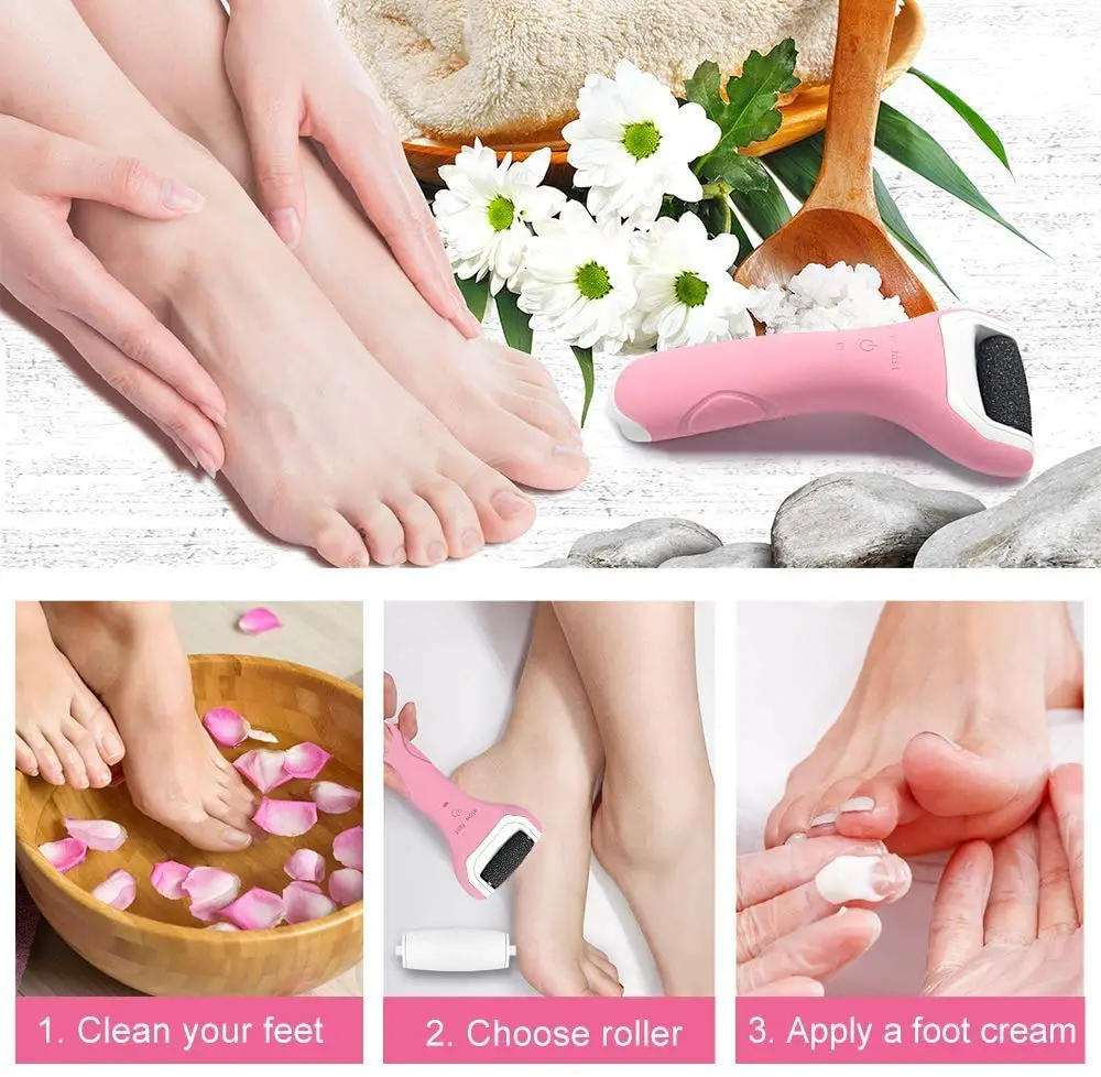 Soin des pieds,red--Lime électrique pour les pieds, outil de pédicure ...