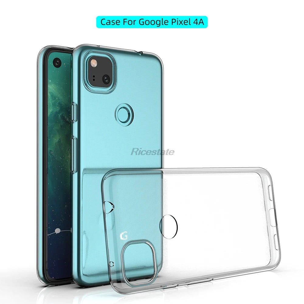 Funda transparente para Google Pixel 4A, carcasa trasera de TPU suave A ...