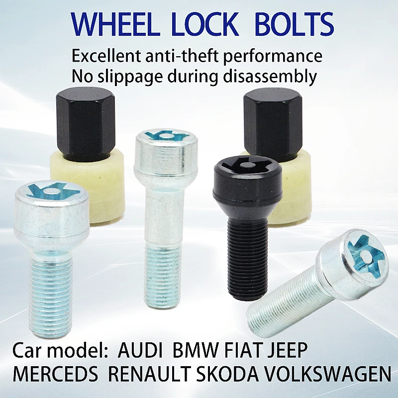 WHEEL-LOCK-BOLTS-SUIT-FOR-AUDI-BMW-MINI-MERCEDES-VOLKSWAGEN-JEEP-FIAT ...