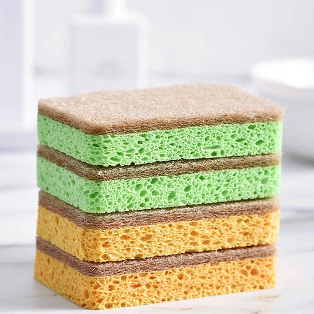 5 Pcs Dishwashing Pad Oil resistant Cleaning Sponge Reusable Safe ...