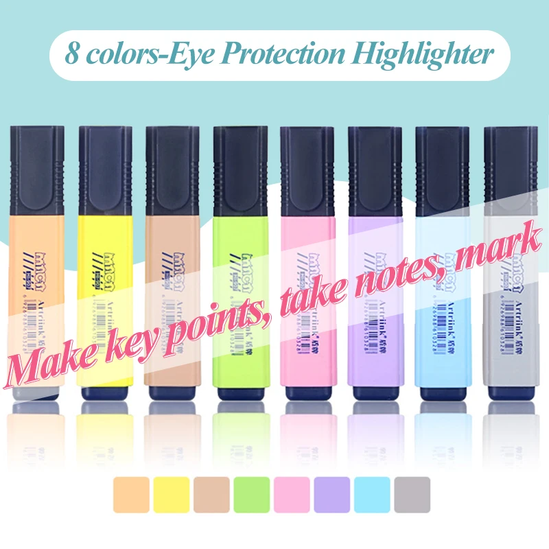 Artriink-Highlighter-4-8-Colors-Fluorescent-Highlighters-Art-Marker-DIY ...