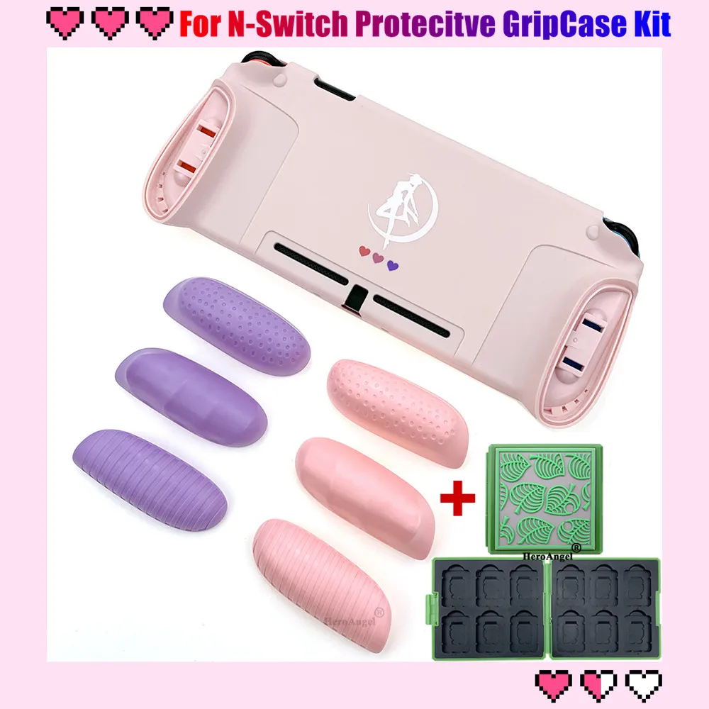 For-Nintendo-Switch-Handle-GripCase-Shell-Protective-Grip-Case-with-12 ...