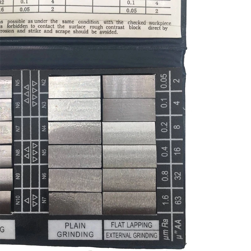 Surface Roughness Comparison Sample Block Notebook Sample 30 Blocks Ra0 ...